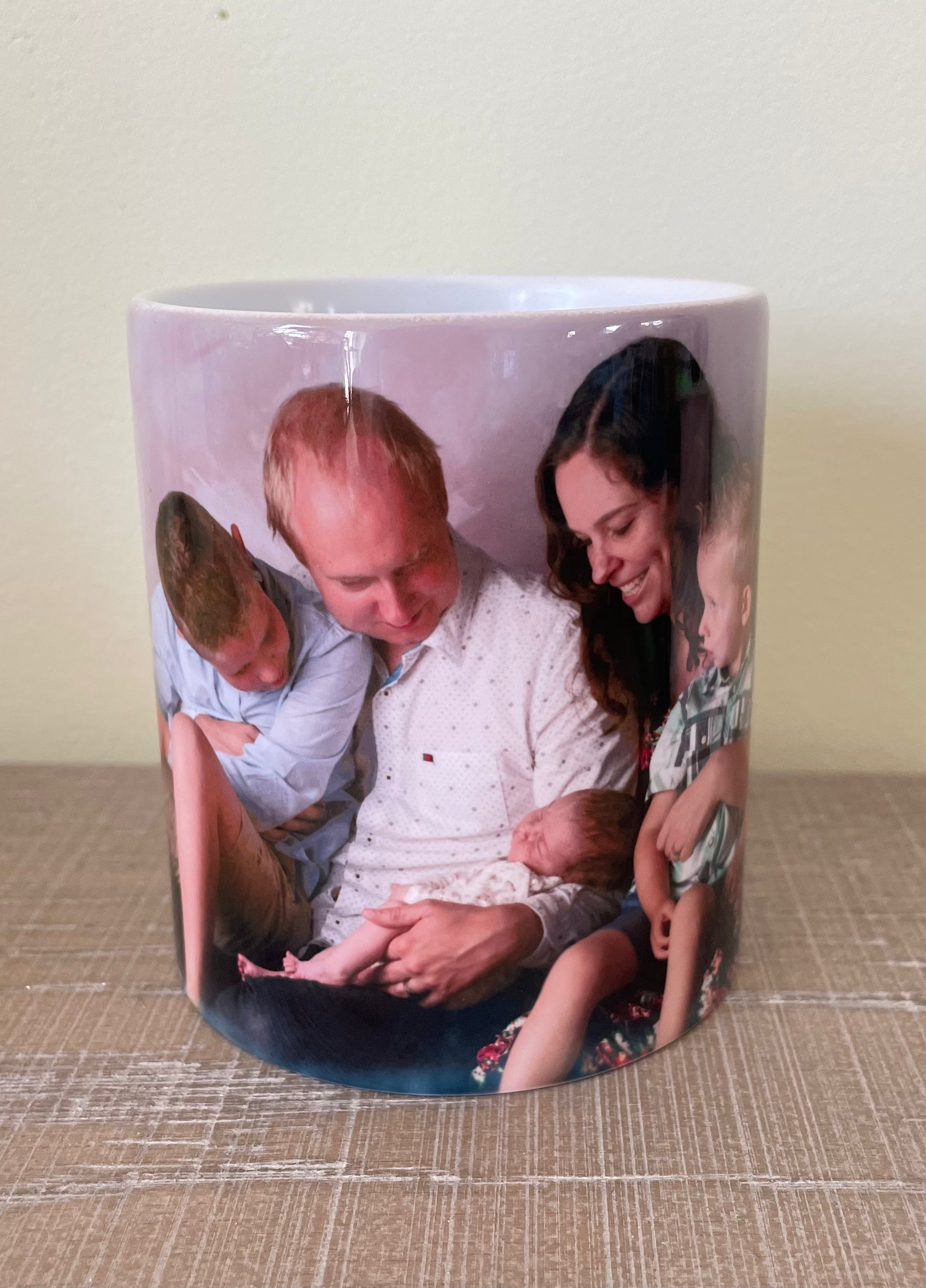 Mok met foto of logo – handmadebyfie.be